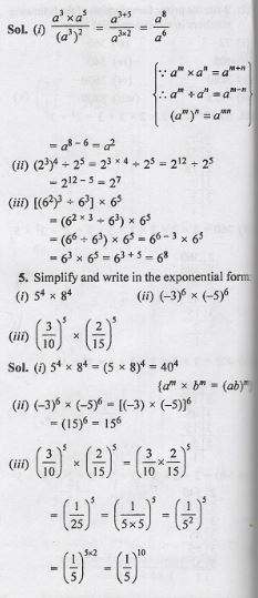 Exponents and Powers Class-7 ML Aggarwal ICSE Maths Solutions - ICSEHELP