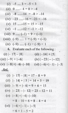 Integers RS Aggarwal ICSE Class-6th Maths Goyal Brothers - ICSEHELP