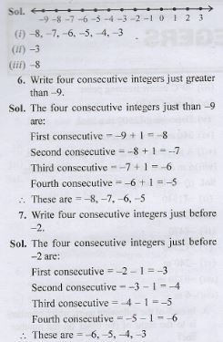 Integers ML Aggarwal Class-6 ICSE Mathematics Solutions - ICSEHELP