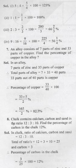 ML Aggarwal Class-7 Percentage and its Applications ICSE Maths - ICSEHELP