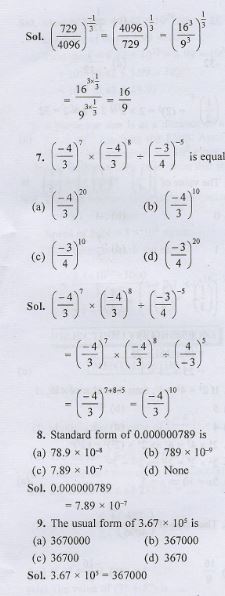 Exponents and Powers ML Aggarwal Class-8 ICSE Mathematics - ICSEHELP