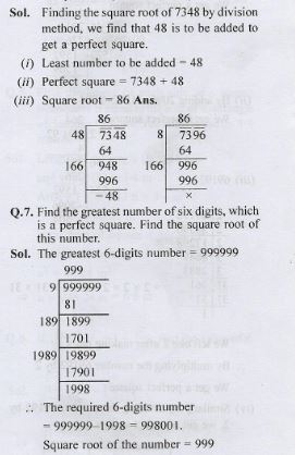 Squares and Cubes Roots RS Aggarwal ICSE Class-8th Goyal Brothers ...