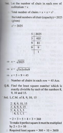 Squares and Cubes Roots RS Aggarwal ICSE Class-8th Goyal Brothers ...