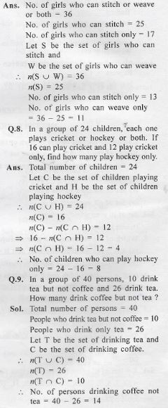 Sets Class-7th RS Aggarwal ICSE Maths Goyal Brothers - ICSEHELP