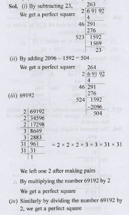 Squares and Cubes Roots RS Aggarwal ICSE Class-8th Goyal Brothers ...