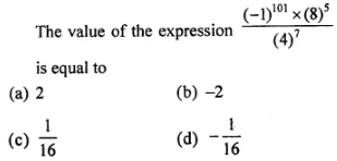 ML Aggarwal Exponents and Powers MCQs Class 7 ICSE Maths Solutions ...