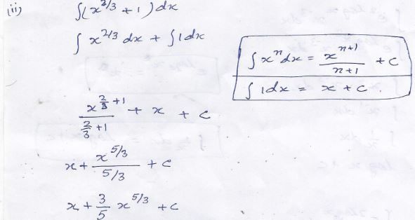 Integrals ML Aggarwal ISC Class-12 Understanding APC Maths Solutions - ICSEHELP
