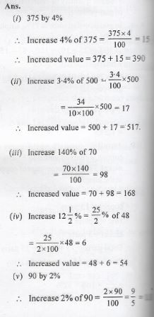 Percentage Class-7th RS Aggarwal ICSE Maths Goyal Brothers - ICSEHELP