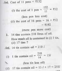 Unitary Method Class-6th RS Aggarwal ICSE Maths Goyal Brothers - ICSEHELP