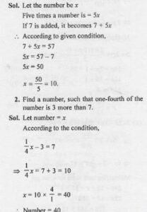 Linear Equations Class-7 ML Aggarwal ICSE Maths Solutions - ICSEHELP