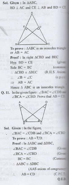 Triangles ICSE Class-9th RS Aggarwal Maths Goyal Brothers Prakashan ... Triangles ICSE Class-9th RS Aggarwal Maths Goyal Brothers Prakashan ...