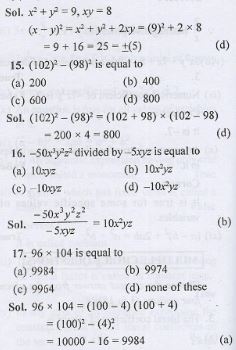 ML Aggarwal Class-8 Algebraic Expression and Identities ICSE Maths ...