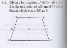 Mid Point and Intercept Theorem RS Aggarwal ICSE Class-9th Goyal - ICSEHELP