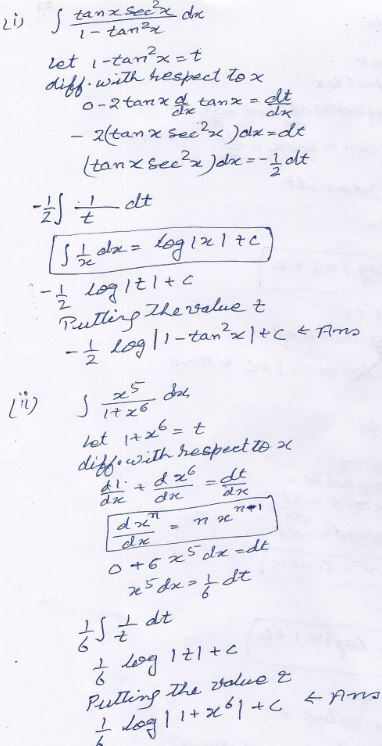 Integrals ML Aggarwal ISC Class-12 Understanding APC Maths Solutions - ICSEHELP