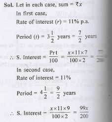 Simple Compound Interest RS Aggarwal ICSE Class-8th Goyal Brothers ...