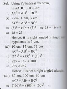 Pythagoras Theorem ICSE Class-9th RS Aggarwal Maths Goyal Brothers ...