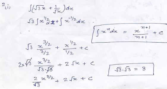 Integrals ML Aggarwal ISC Class-12 Understanding APC Maths Solutions - ICSEHELP
