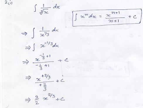 Integrals ML Aggarwal ISC Class-12 Understanding APC Maths Solutions - ICSEHELP