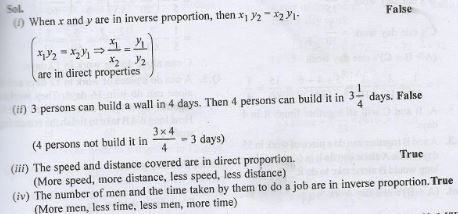 Direct and Inverse Variation Class-8th RS Aggarwal ICSE Maths Goyal ...