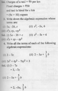 Algebraic Expression Class-7 ML Aggarwal ICSE Maths Solutions - ICSEHELP
