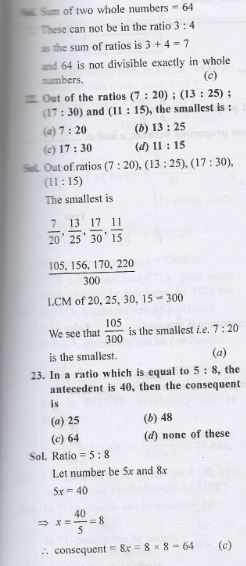 Ratio and Proportion Class-8th RS Aggarwal ICSE Maths Goyal Brothers ...