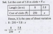 Direct and Inverse Variation Class-8 ML Aggarwal ICSE Maths - ICSEHELP