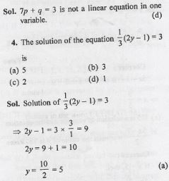 Linear Equations Class-7 ML Aggarwal ICSE Maths Solutions - ICSEHELP