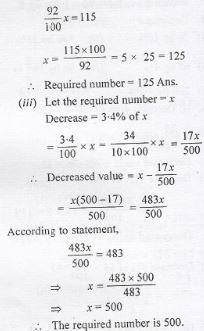 Percentage Class 7th Rs Aggarwal Icse Maths Goyal Brothers Icsehelp