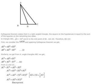 Pythagoras Theorem Class-9th Concise Selina ICSE Maths Solutions - ICSEHELP