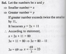Linear Equations Class-7 ML Aggarwal ICSE Maths Solutions - ICSEHELP
