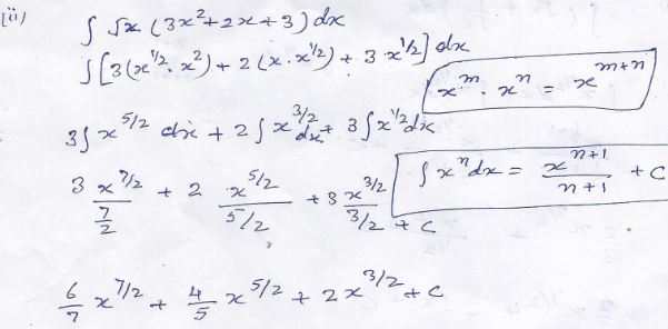 Integrals ML Aggarwal ISC Class-12 Understanding APC Maths Solutions - ICSEHELP