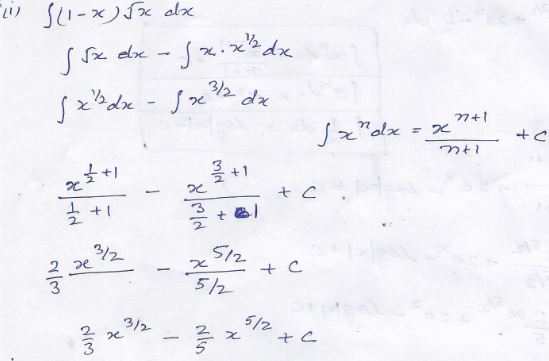 Integrals ML Aggarwal ISC Class-12 Understanding APC Maths Solutions - ICSEHELP