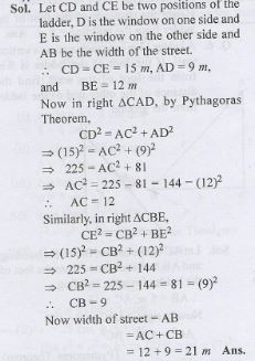 Pythagoras Theorem ICSE Class-9th RS Aggarwal Maths Goyal Brothers ...