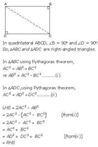 Pythagoras Theorem Class-9th Concise Selina ICSE Maths Solutions - ICSEHELP