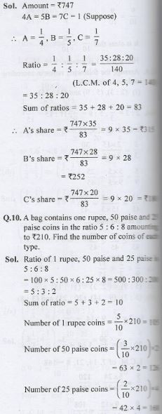 Ratio and Proportion Class-8th RS Aggarwal ICSE Maths Goyal Brothers ...