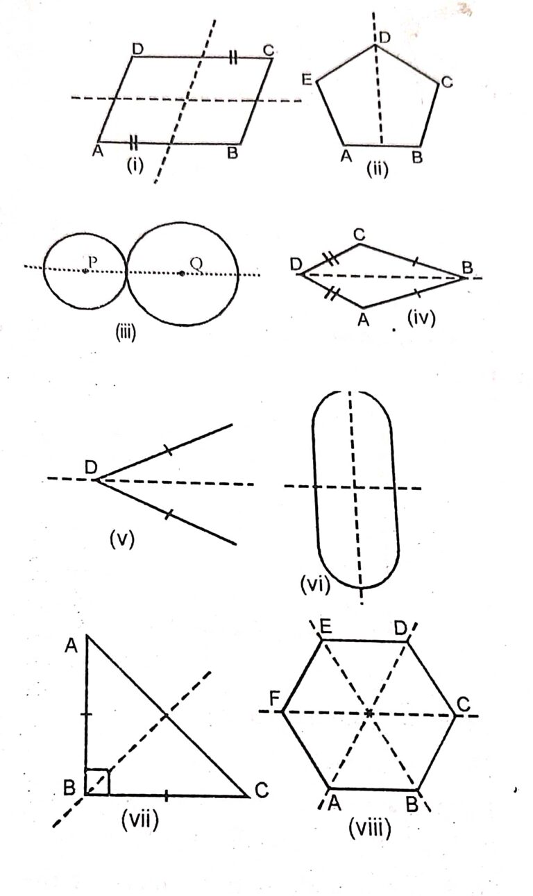 Linear Symmetry Class-6 RS Aggarwal ICSE Maths Goyal Brothers - ICSEHELP