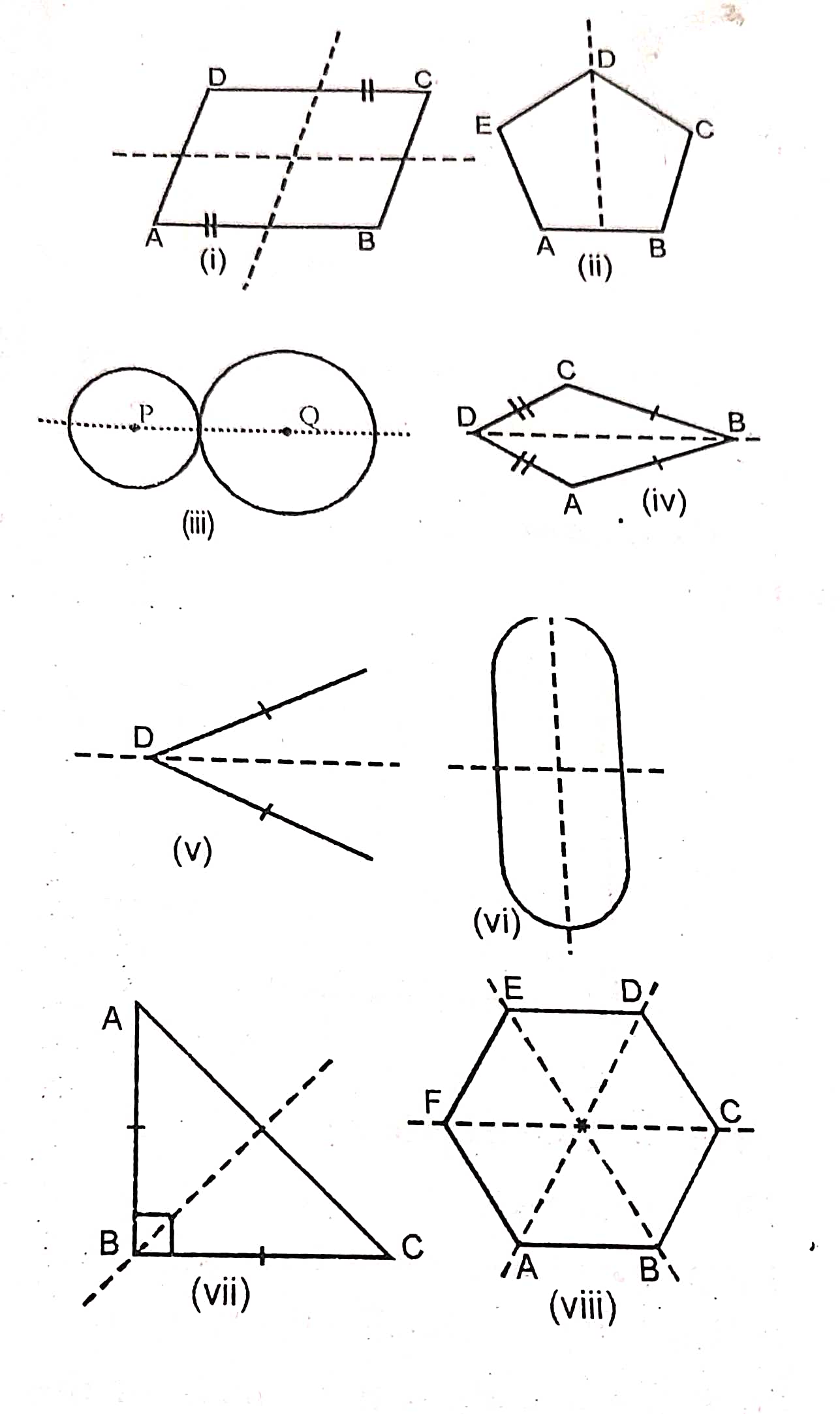 Linear Symmetry Class-6 RS Aggarwal ICSE Maths Goyal Brothers - ICSEHELP