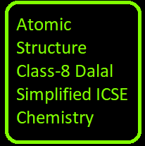 Atomic Structure Class-8 Dalal Simplified ICSE Chemistry - ICSEHELP