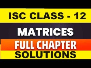 Matrices ISC Class-12 Maths ML Aggarwal Solutions Ch-3 - ICSEHELP