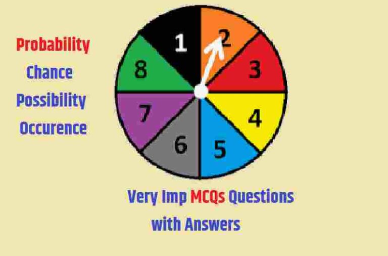 MCQs Probability Class 10 for ICSE Maths Questions with Answers - ICSEHELP