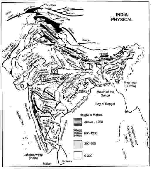 Map of India Solutions for ICSE Class 10 Geography Ch- 2 - ICSEHELP