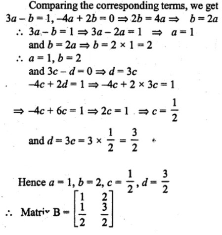 ML Aggarwal Matrices Exe-8.3 Class 10 ICSE Maths Solutions - ICSEHELP