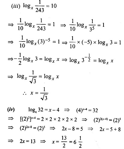 ML Aggarwal Logarithms Chapter Test Class 9 ICSE Maths Solutions - ICSEHELP
