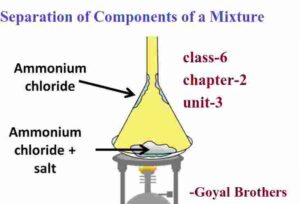 Separation of components of a Mixture Class-6th Goyal Brothers ...