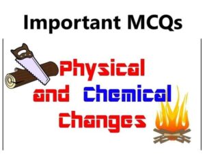 Physical and Chemical Changes MCQs Class-8 Dalal Simplified ICSE ...