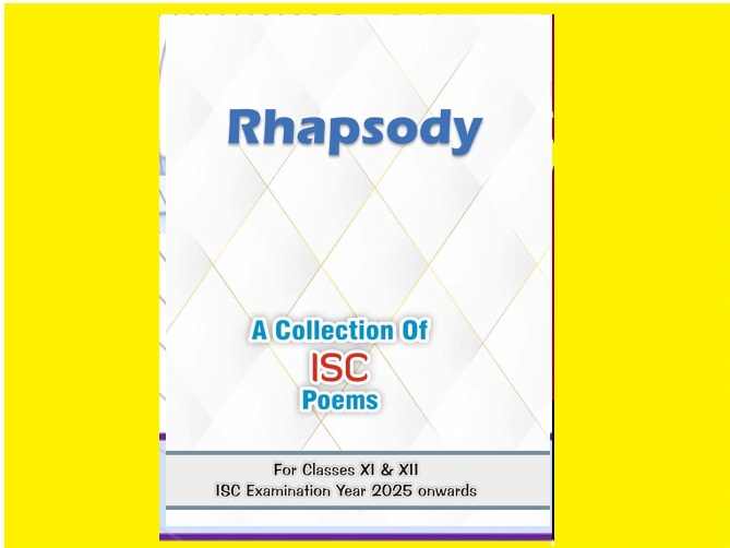 Rhapsody Workbook Solutions ISC English Evergreen Publications ICSEHELP