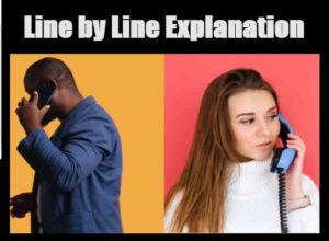 Telephone Conversation: Line by Line Explanation ISC Rhapsody Solutions ...