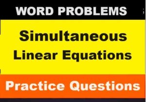 Simultaneous Linear Equations Class 9 RS Aggarwal Exe-5C Goyal Brothers ...