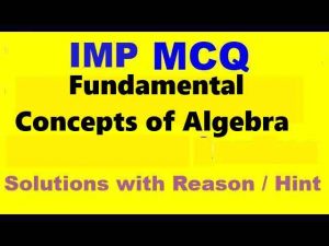 Fundamental Concepts of Algebra MCQs Class 6 RS Aggarwal Exe-12G Goyal ...