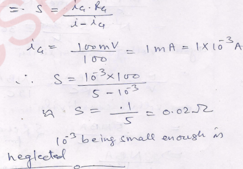 Conversion of Galvanometer into Ammeter Voltmeter Numerical Class-12 ...
